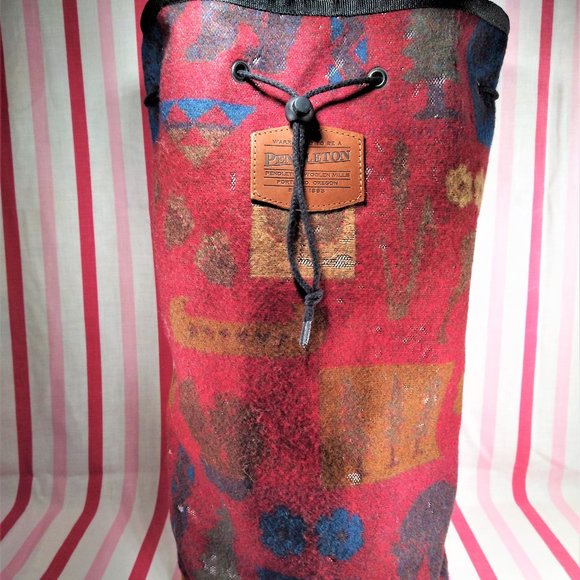 Pendleton | Bags | Fun Vintage Pendleton Sling Wool Barrel Backpack ...